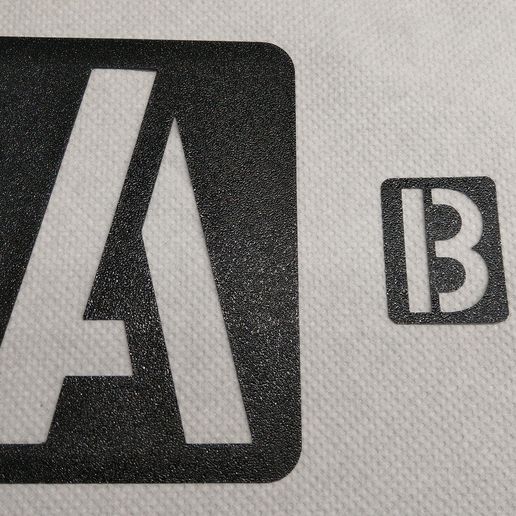 🎨 ABC stencil・Free STL File for 3D printing・Cults