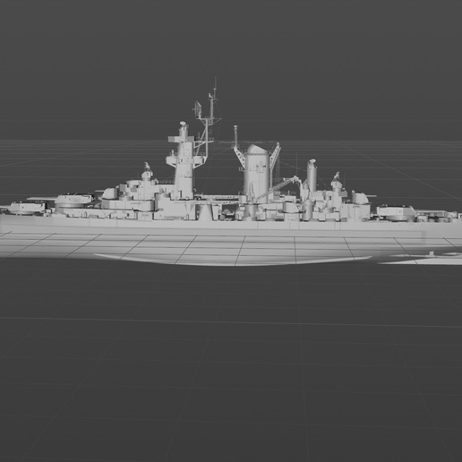 🚢 USS Congress cruiser 3D model material・ OBJ File for 3D printing・Cults