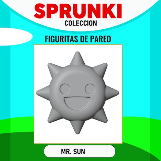 🎁 INCREDIBOX SPRUNKI / Mr.Sun・Free STL File for 3D printing・Cults