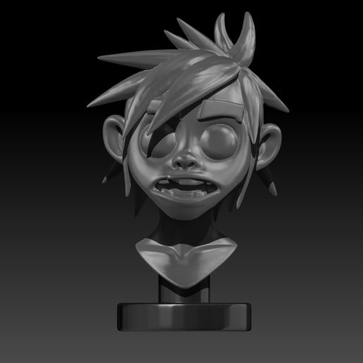 👤 GORILLAZ 2-D! BUST・ OBJ File for 3D printing・Cults