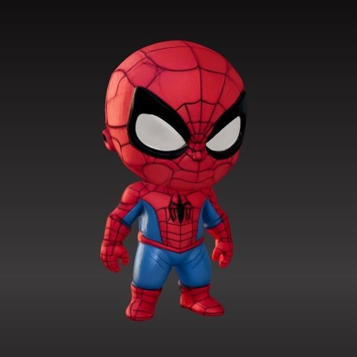 STL file Spider man chibi 🕷️ ・Template to download and 3D print・Cults