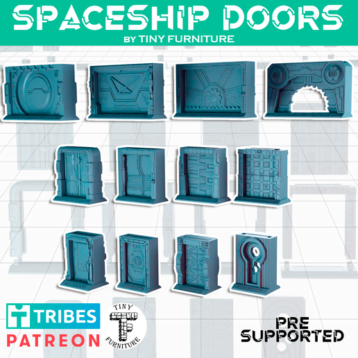 🚀 Spaceship Doors・ STL File for 3D printing・Cults