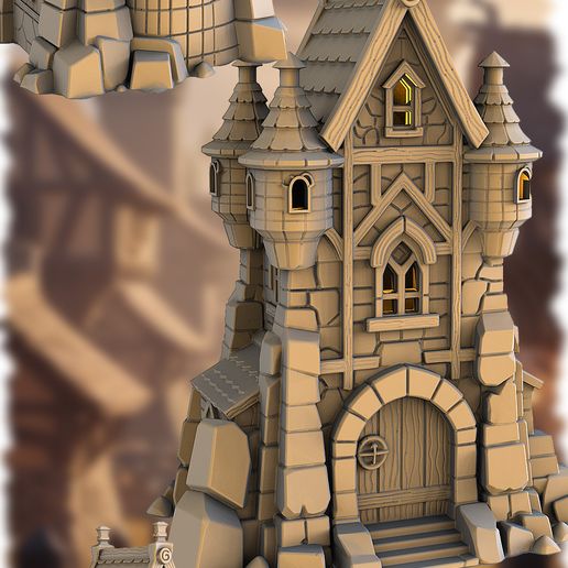 fantasy building stl