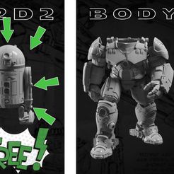 R2d2 best free STL files for 3D printer・164 models to download・Cults