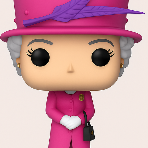 👸 Funko Pop Queen Elizabeth II・ STL File for 3D printing・Cults