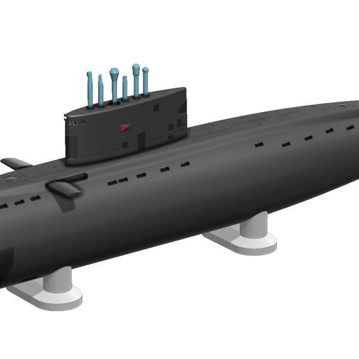🌆 Kilo Class Submarine・Free STL File for 3D printing・Cults