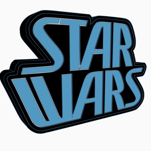⭐ STAR WARS (OLD LOGO) Lightbox V2 by MANIACMANCAVE3D・ STL File for 3D ...