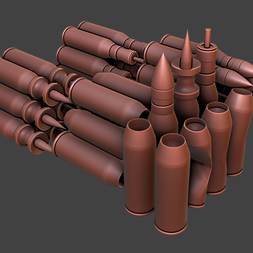 🪖 tank shells for wargaming basing・Free STL File for 3D printing・Cults