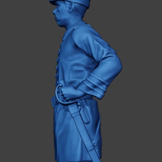 👨 American Naval Officer Stand Civil War Union ACWUS1・ 3D File for ・Cults