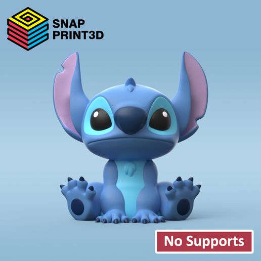 🦈 STITCH (EASY PRINT NO SUPPORT)・ STL File for ・Cults
