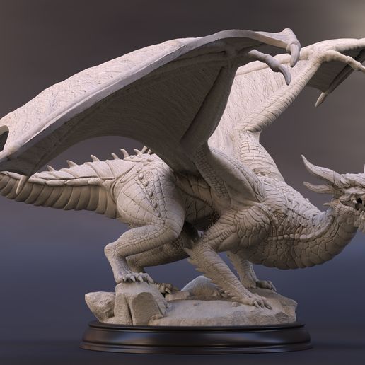 🐉 WHITE DRAGON・ 3D File for 3D printing・Cults