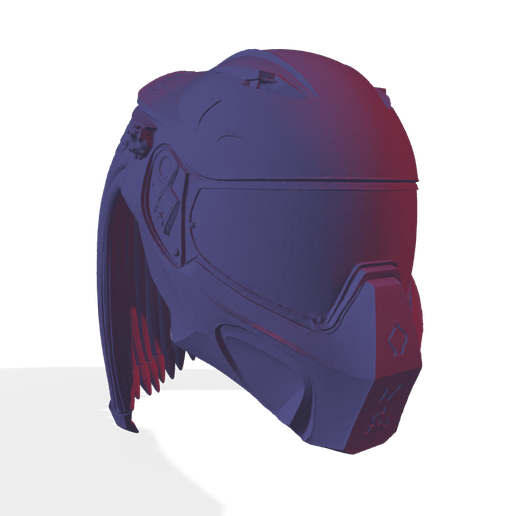 🪖 Helmet design Runic Predator・ STL File for 3D printing・Cults