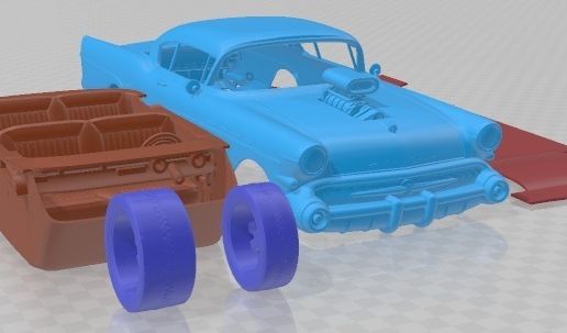 🚗 Buick Roadmaster 1957 Custom Printable Car・ 3D File for 3D printing・Cults