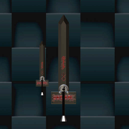 🗡️ Guts Sword (Berserk)・ STL File for ・Cults