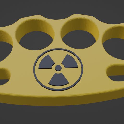 3D file Radioactive Knuckles ☢️ ・Model to download and 3D print・Cults