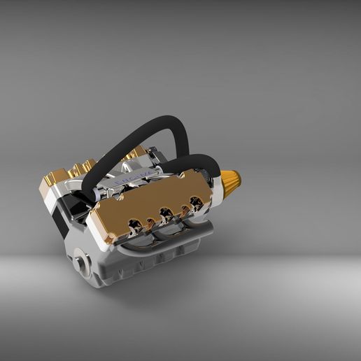 🧑‍🔧 Modern Engine parts for Assembly Practice/ FUN/ Education・ STL File ...