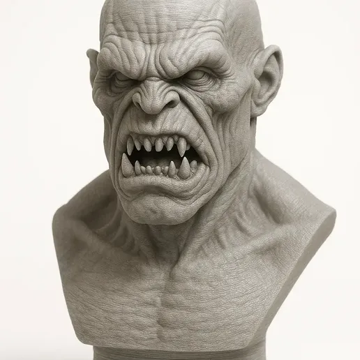 👺 A Cunning Threat: Goblin Bust 3D Model・ STL File for 3D printing・Cults
