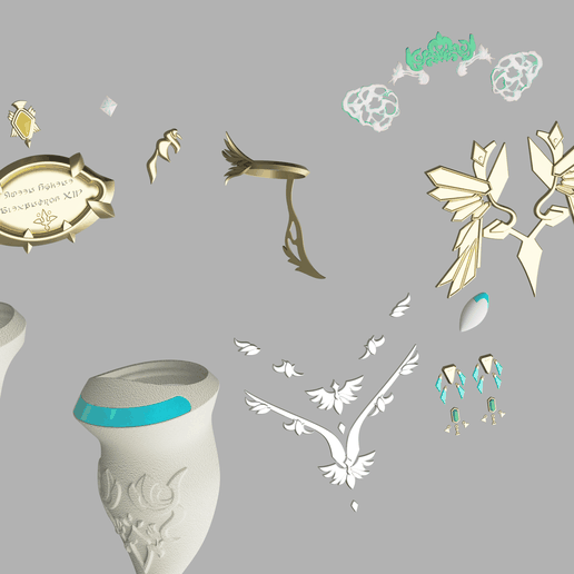 👸 Queen Sphene's Accessories・ 3D File for 3D printing・Cults