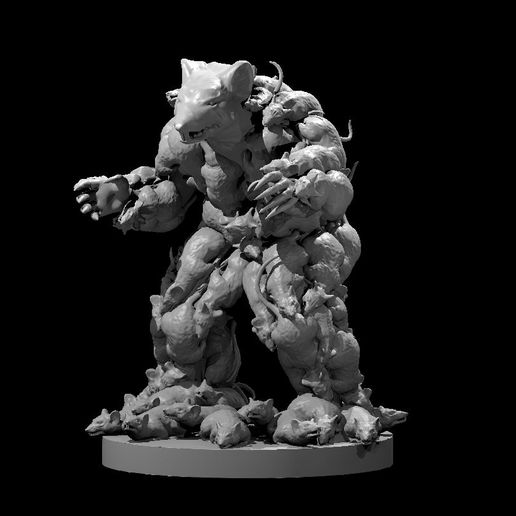 🐀 Rat King・Free STL File for 3D printing・Cults