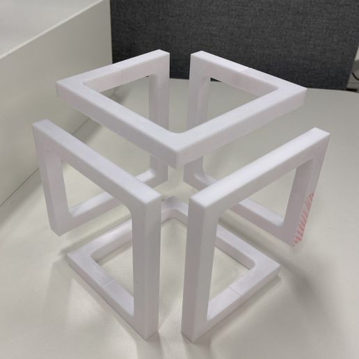 ♾️ Illusion Infinity Impossible Cube・ STL File for 3D printing・Cults