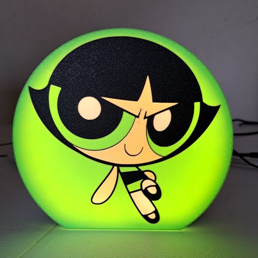 Archivo 3MF Buttercup PowerPuff Girls Lightbox (Bellota) 🎨 ・Objeto ...