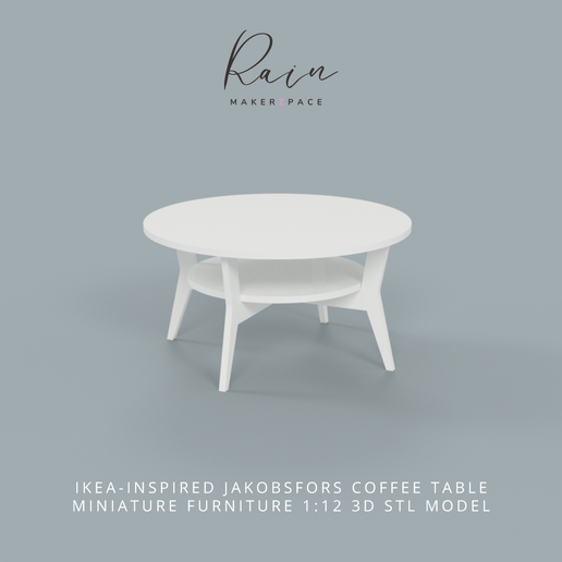 ☕ IKEA INSPIRED JAKOBSFORS Coffee Table, Miniature Coffee Table ...