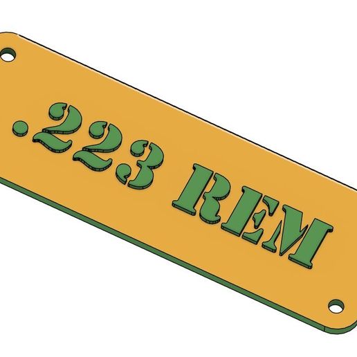 STL file .223 Remington Label 🏷️ ・3D printer design to download・Cults