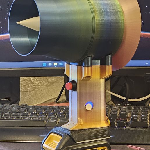 🛸 Jet Fan - totalmente impreso en 3D・Archivo STL Gratis para Impresión ...