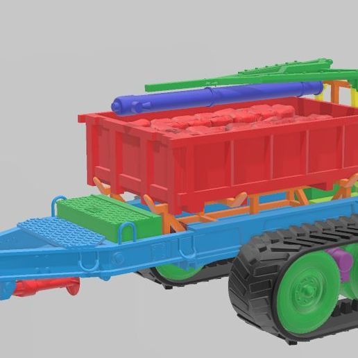 🚐 m58 mine cleaning line charge MCLIC on on tracked trailer 35 th scale ...