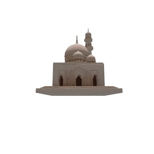 🕌 Beautiful Islamic Mosque 3D Print Showpiece Decorative Masjid Model ...