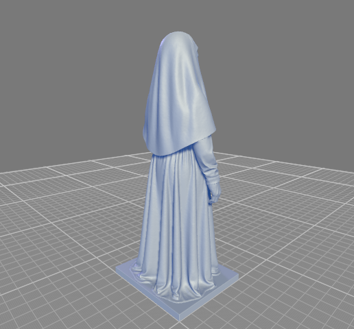 ⛪ Sister Sancta – Gothic Nun Statue STL 3D Printable Model・ STL File ...