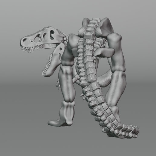 🦖 T-Rex / Dinosaur Skeleton V2 (DND / TTRPG)・Free STL File for 3D ...