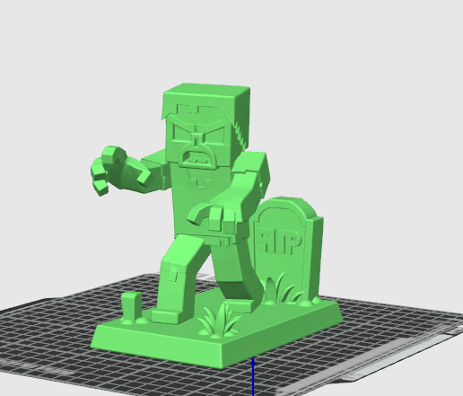 🧟 Minecraft Scary Zombie 3D Figure - Halloween・ STL File for 3D ...