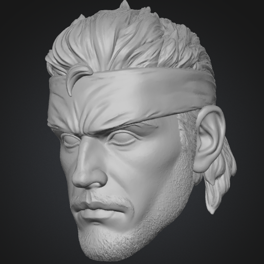 ⚙️ Metal Gear Solid 2 Solid Snake Head 1/6・ STL File for 3D printing・Cults