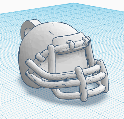 STL file Football Helmet Keychain 🏈 ・3D print design to download・Cults