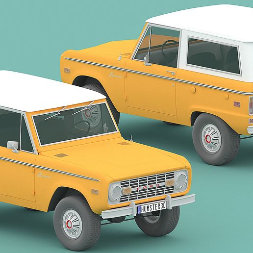 STL file Ford Bronco Mk1 (1975). 🚙 ・3D print design to download・Cults