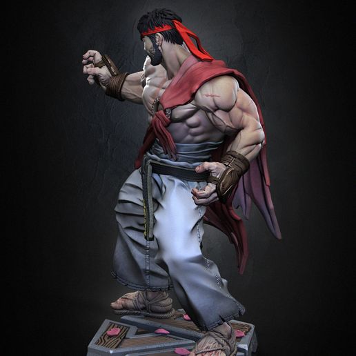 🎮 Ryu・ STL File for 3D printing・Cults