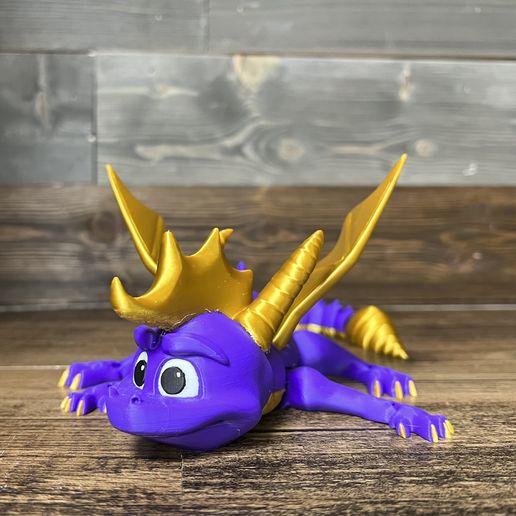 🐉 Articulated Spyro・ 3D File for 3D printing・Cults