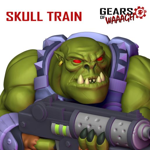 STL file Skull Train 💀 ・3D printable model to download・Cults
