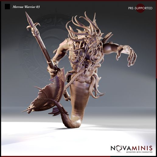 3D file Merrow Warrior 03 🎲 ・Design to download and 3D print・Cults