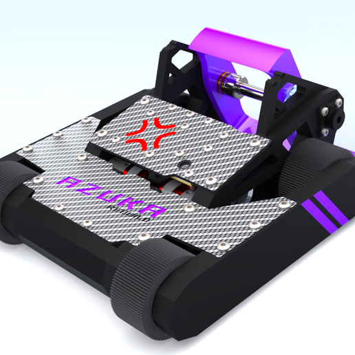 🤖 Beetleweight Combat Robot - Azuka Rebuild・ STEP File for 3D printing ...