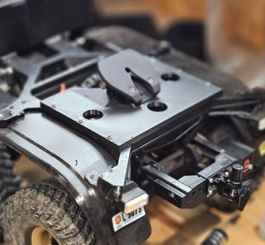 👽 Saddle plate with bracket for Jesse CAD Unimog or other trucks 1:10 ...