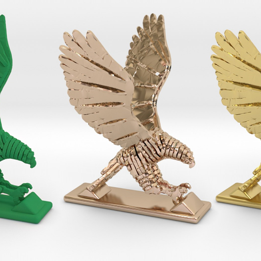 🦅 Sliced Hawk Desktoy・Free 3D File for 3D printing・Cults