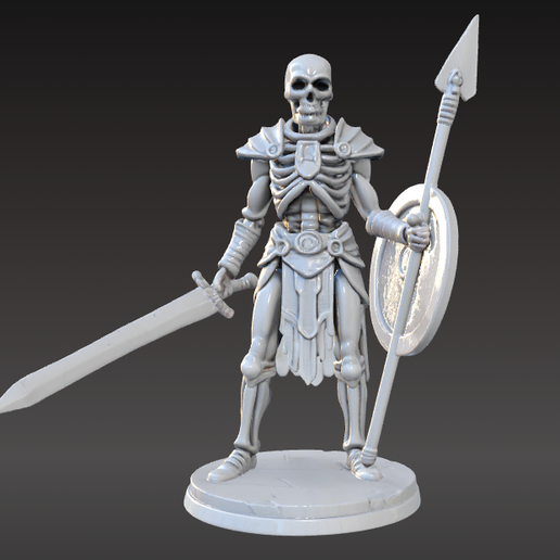 💀 Skeleton warrior・ STL File for 3D printing・Cults