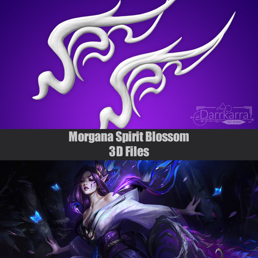 🌼 Morgana Spirit Blossom Wings Archivos STL de League of Legends ...