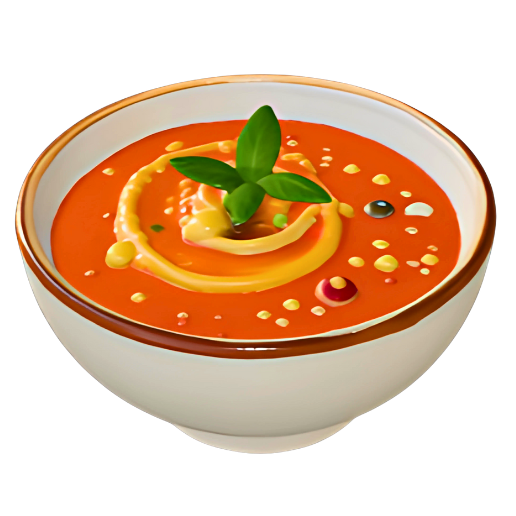 🍅 Gourmet Tomato Soup with Swirl and Garnish・ STL File for 3D printing ...