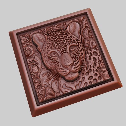 3D file Leopard Animal 3D Model for CNC Router Laser & 3D Printer 🐆 ...