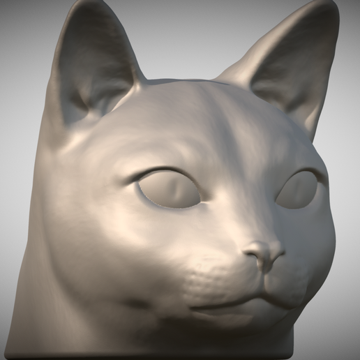 🐱 Bengal Cat head for 3D printing・ STL File for 3D printing・Cults