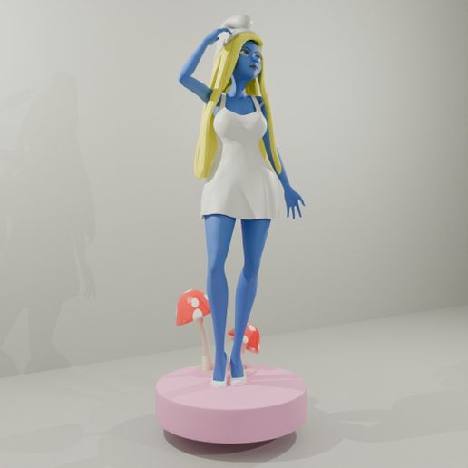 Archivo 3D Smurfette v2 Fan Art 🎨 ・Diseño de impresión en 3D para ...