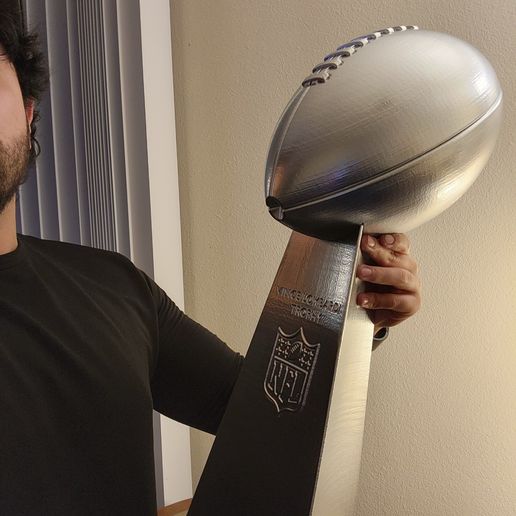 🏆 NFL SUPERBOWL VINCE LOMBARDI TROPHY REAL SIZE・ STL File for 3D ...